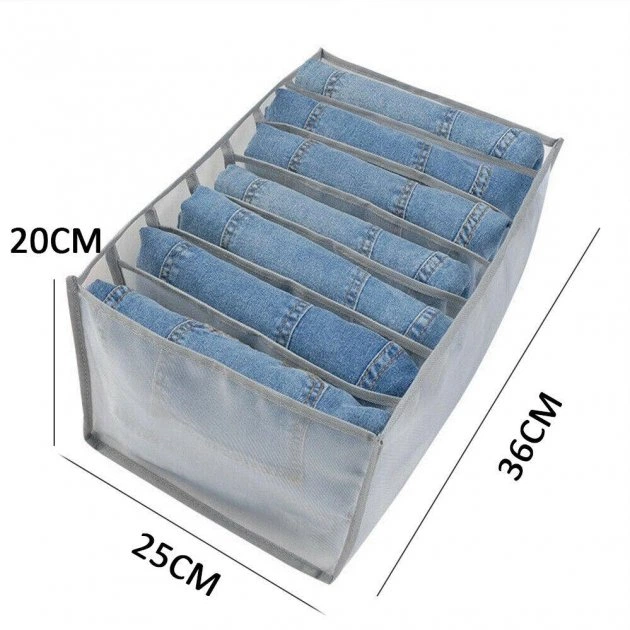 Прозрачный удобный органайзер для одежды 7 отделов Paint storage W275 ...