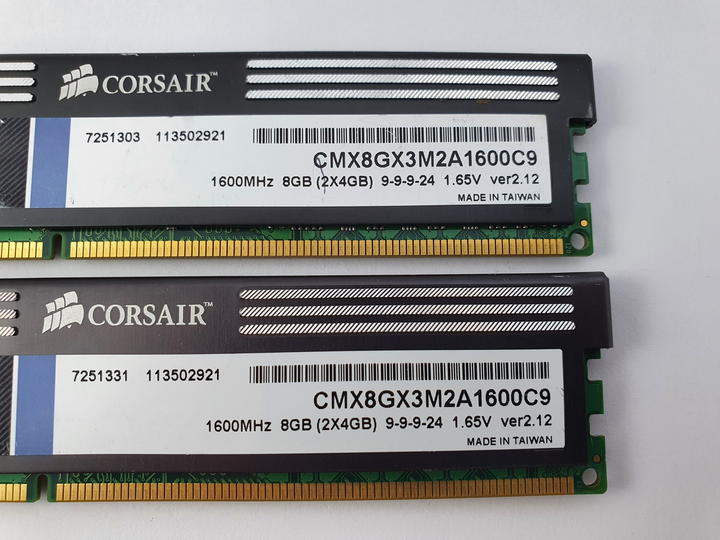 Комплект оперативной памяти Corsair XMS3 DDR3 8Gb (2*4Gb) 1600MHz PC3 ...