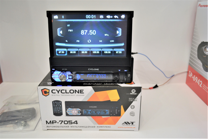 Автомагнитола Cyclone MP-7054 однодиновая мультимедиа в машину ...