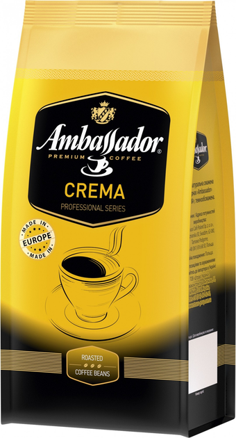 Купить Кофе в зернах Ambassador Crema 1кг Польша Амбассадор Крема зерно ...