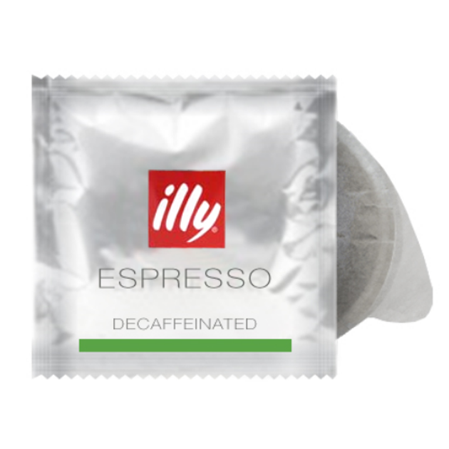 Купить Кофе в монодозах, чалдах ILLY Espresso Decoffeinate, без кофеїну ...