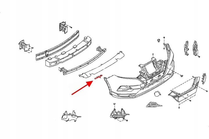 Кріплення переднього бампера AVTM Nissan Qashqai 2014-2017/Rogue Sport ...