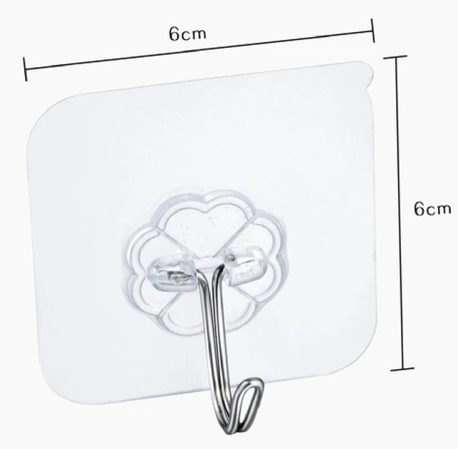 Прозорі самоклеючі гачки 6 шт Bodasan (B002) – фото, відгуки, характеристики в інтернет-магазині ...