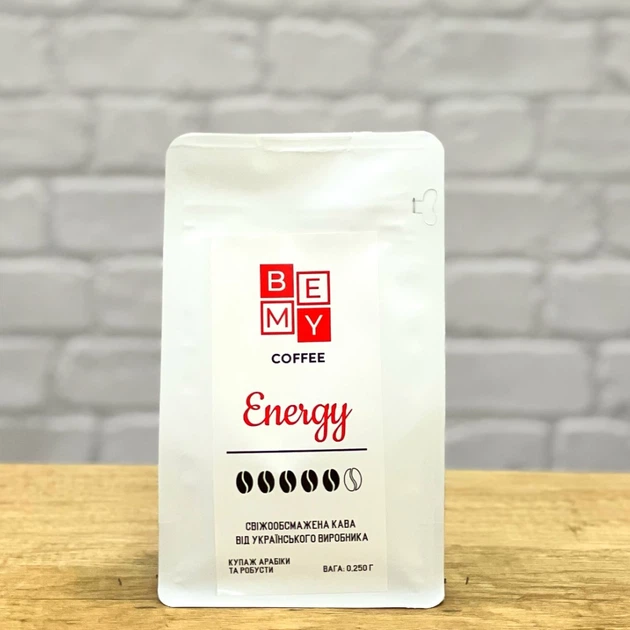 Купить Кава мелена BEMY Coffee Energy | 250 г – ROZETKA. Выгодная цена на Кава мелена BEMY ...