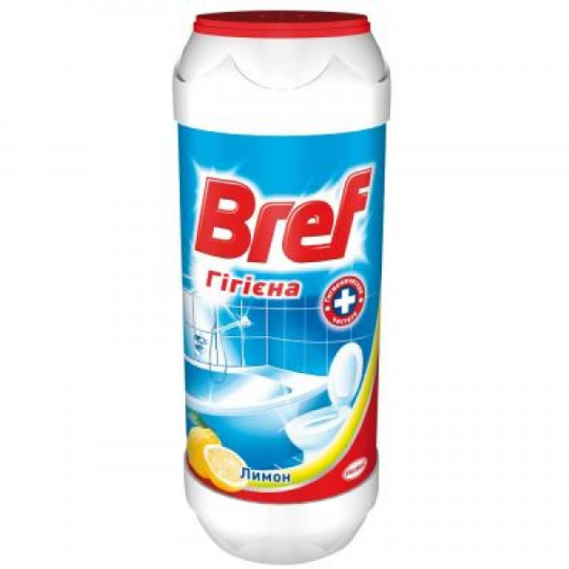 Порошок для чищення ванн Bref с активным хлором Лимон 500 г ...