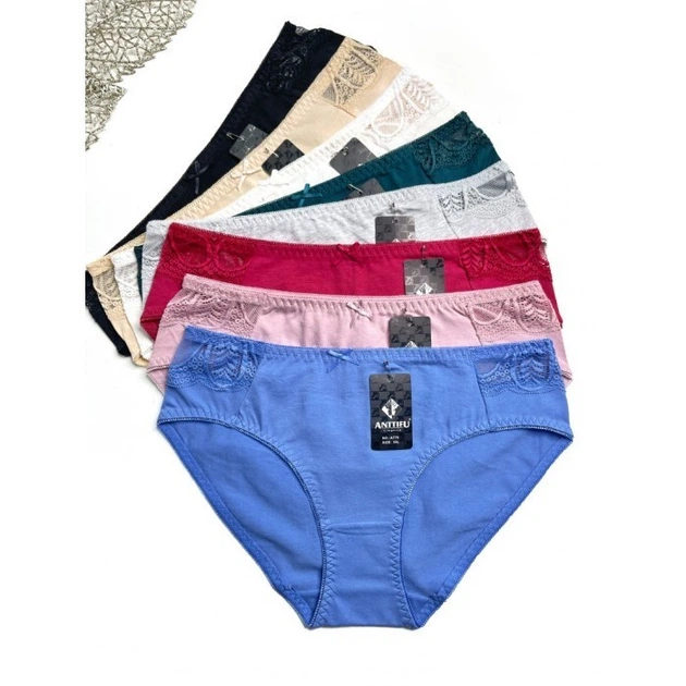 Жіночі трусики Anttifu XL однотонні 12272 - 8 шт. від продавця: Da-na – в інтернет-магазині ...
