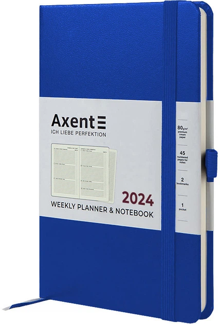 Щотижневик Axent Partner Strong 2024 12.5x19.5 см класичний синій (8505-24-38-A) – фото, відгуки ...