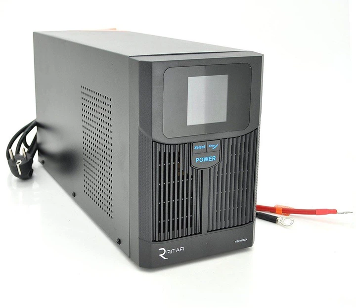 UPS с правильной синусоидой RITAR RTSW1500 LCD 1000Вт, под внешний АКБ 24В – фото, отзывы ...