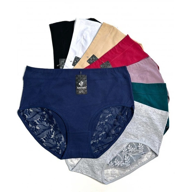 Жіночі трусики Anttifu 4XL однотонні 12680 - 8 шт. від продавця: Da-na – в інтернет-магазині ...