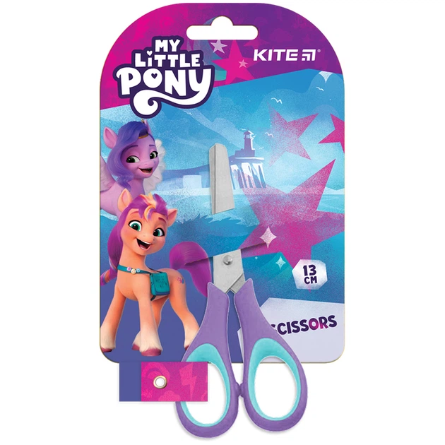 Ножиці дитячі Kite My Little Pony LP23-123 з гумовими вставками 13 см ...