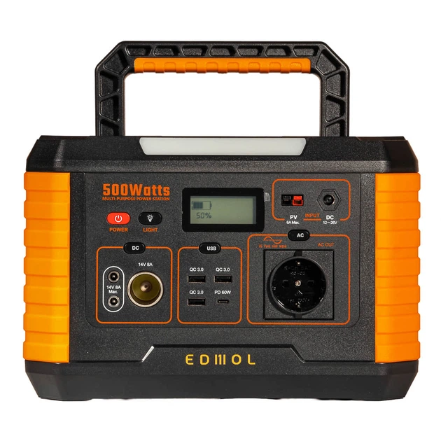 Станція резервного живлення EDMOL OSP-500 - ємністю 519 Вт*г ...