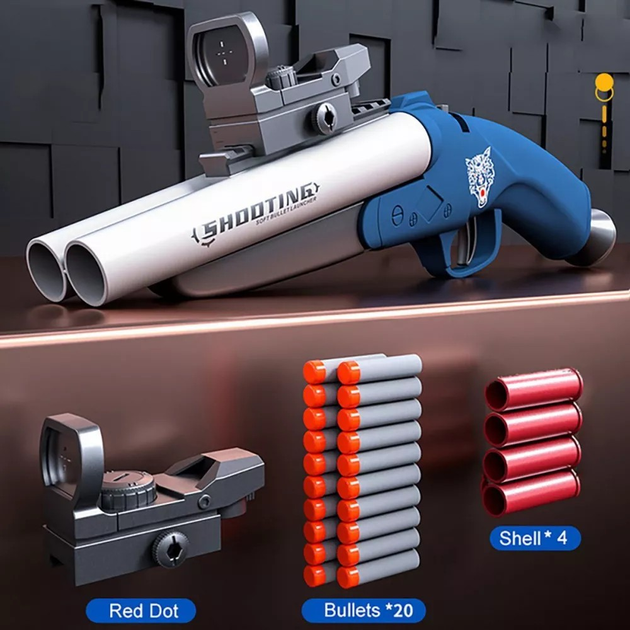 Игрушечный дробовик обрез Shooting стреляющий поролоновыми пулями M871 ...