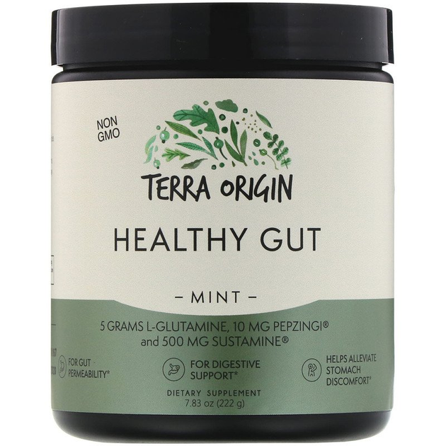 Terra Origin, Healthy Gut, вкус мяты, 222 г (7,83 унции) (TEO-00757 ...