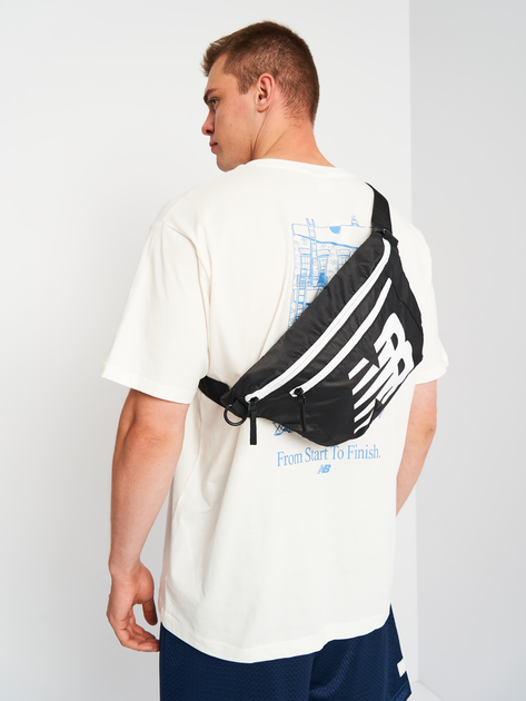 Сумка поясная (бананка) New Balance Opp Core Lg LAB31004BK Черная ...