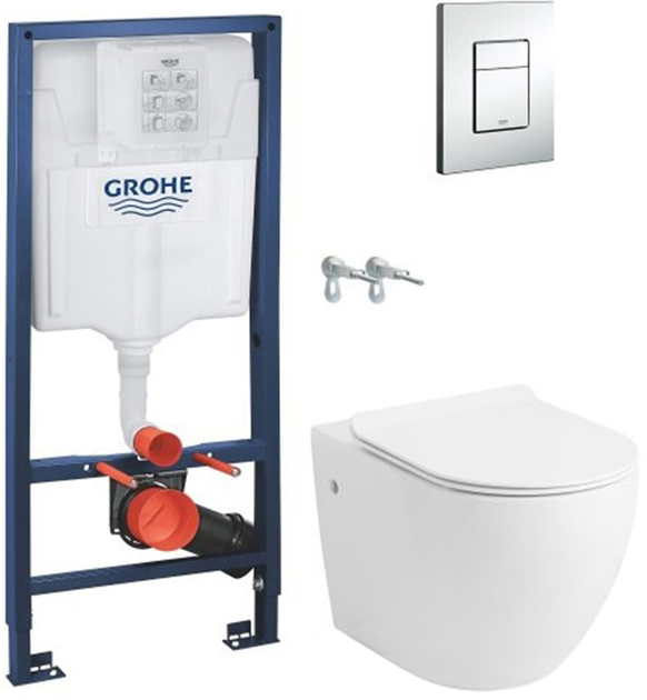Инсталляция GROHE Rapid SL 38772001 c панелью смыва Skate Cosmopolitan ...