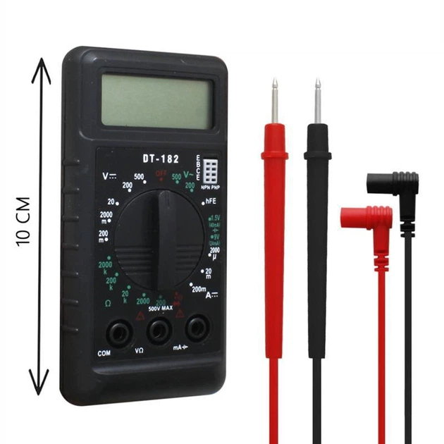 Цифровой мультиметр DT-182 тестер вольтметр (96 x 48 x 14 мм) ICL44 – фото, отзывы ...