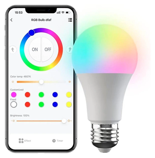 Лампа Bluetooth BLE Smart Bulb RGB 15W E27 – купить онлайн на ROZETKA