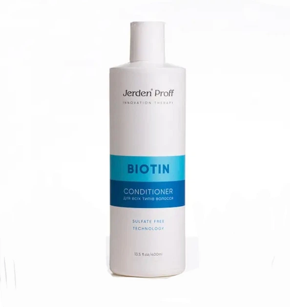 Безсульфатный кондиционер для волос с биотином и коллагеном Jerden Proff Biotin Conditioner 400 ...
