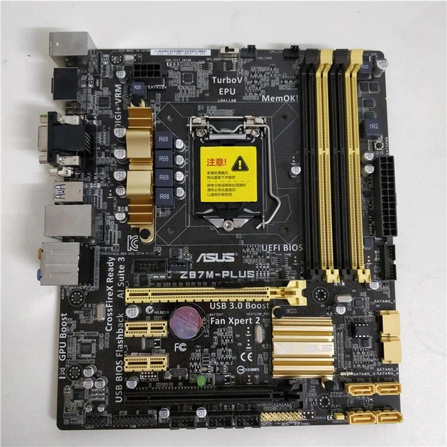 Материнская плата Asus Z87M-PLUS LGA 1150 (Z87M-PLUS) Б/У – фото ...
