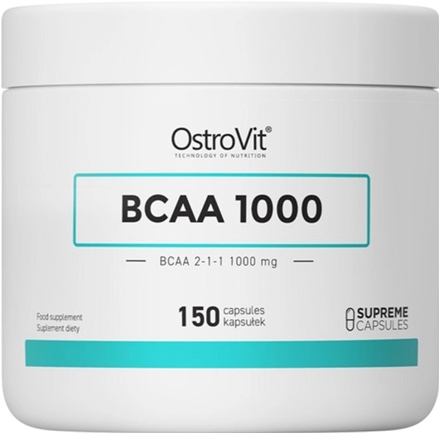 Аминокислота OstroVit BCAA 1000 мг 150 капсул – фото, отзывы ...