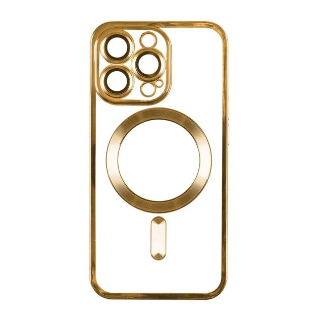 Чехол TPU Metallic Full Camera Magsafe для iPhone 13 Gold – фото ...