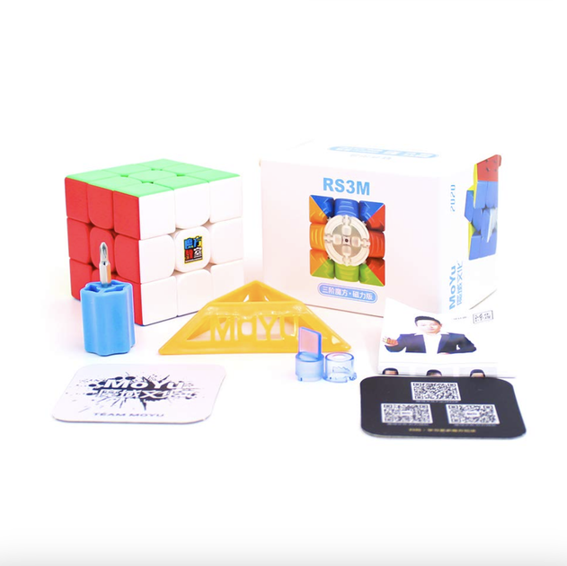 Кубик рубика 3х3 Moyu RS3M Магнітний Швидкісний Професійний 3 на 3 без ...