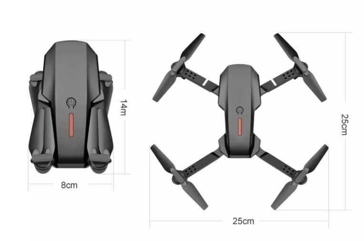 Квадрокоптер Eachine E88 PRO Black с камерой +кейс FPV мини дрон ...