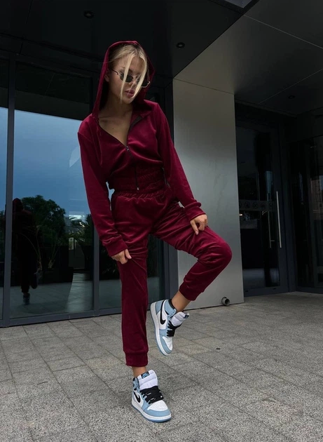 Спортивный костюм женский велюровый кофта + штаны G&M k-101529 46-48 ...