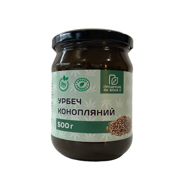 Урбеч (паста) из семян конопли натуральная 500 г – купить в Украине ...