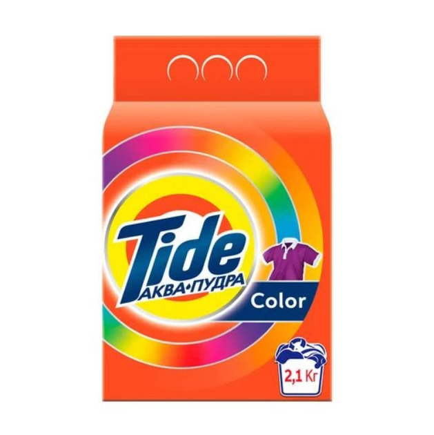 Пральний порошок Tide Аква-Пудра Color 2.1 кг – купить онлайн на ROZETKA