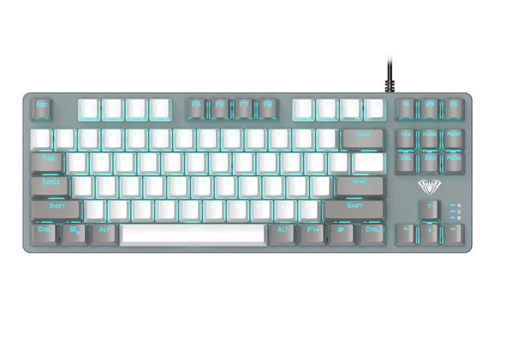 Клавиатура AULA Wind F3287 KRGD Blue Switch Gray/White (6948391240954 ...