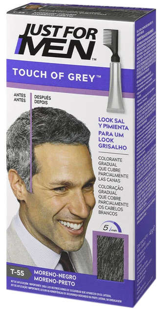 Крем-краска без окислителя Just For Men Combe Touch Of Grey Brown Black ...