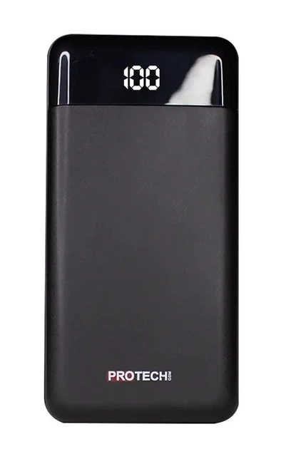 Внешний аккумулятор Power Bank ProTech B-06 LCD LED Фонарик 30000 mAh Black (3_02405) – фото ...