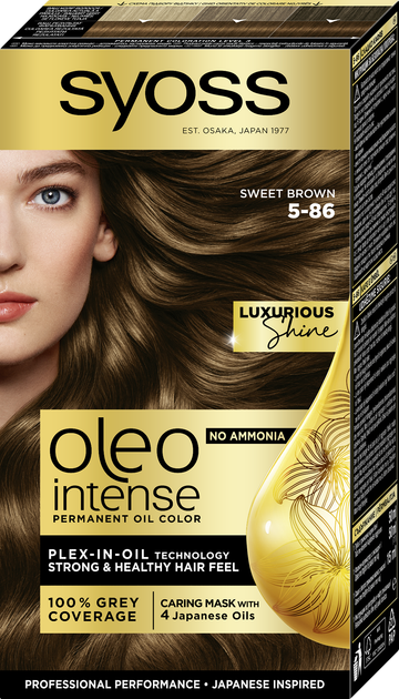 Краска для волос SYOSS Oleo Intense 5-86 Карамельный каштановый 115 мл ...