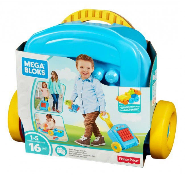 Конструктор Mega Bloks Переносна валізка з кубиками 16 деталей (FLT37 ...