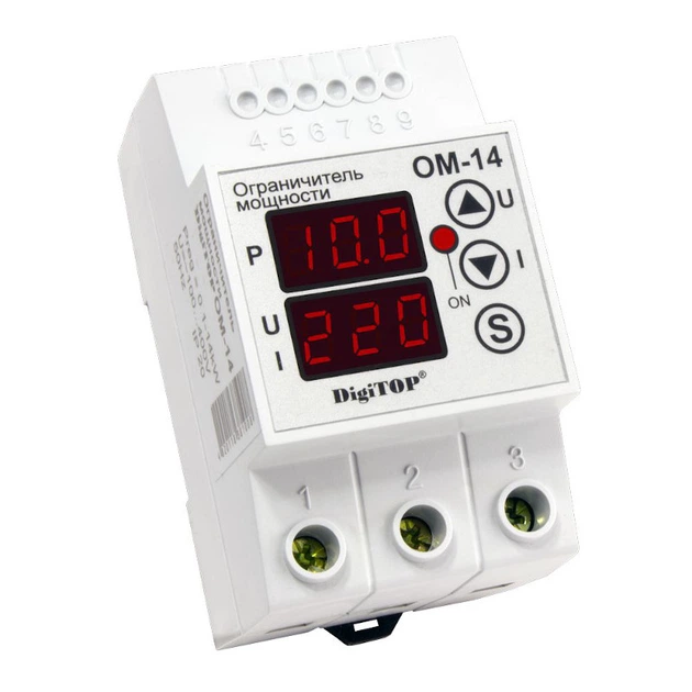 Обмежувач потужності DigiTOP на Din-рейку OM-14(0,1кВт-14кВт) – фото, відгуки, характеристики в ...