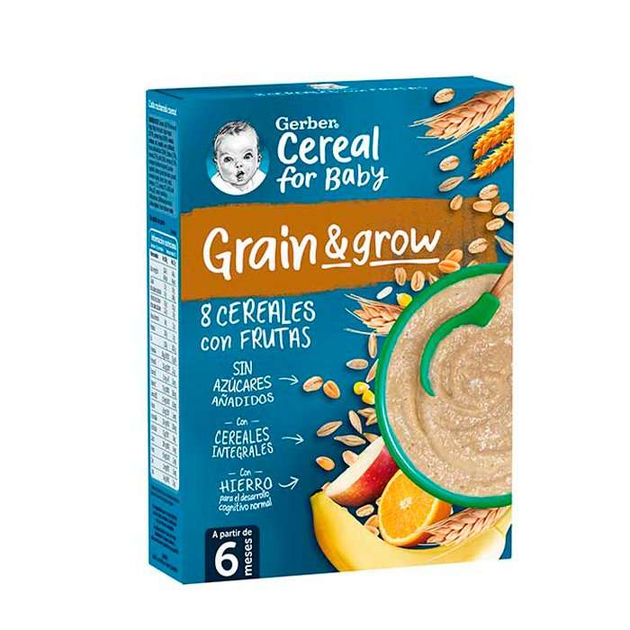 Детская овсяная каша Gerber Porridge 8 Cereals and Fruit 250 г ...