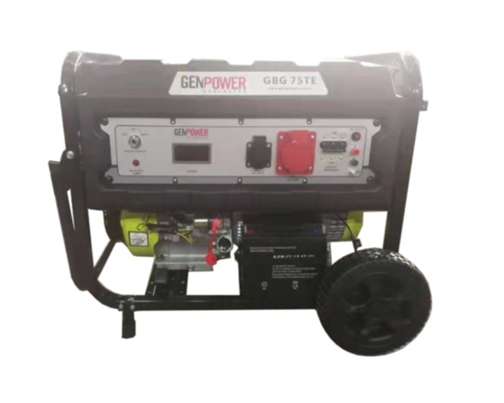 Генератор бензиновий трехфазный 6 кВт Genpower Gbg 75 Te Турция фото