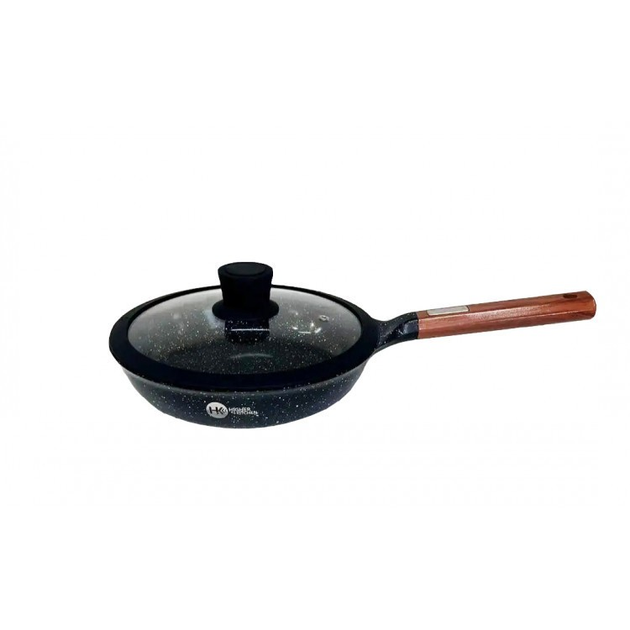 Сковородка с крышкой из силиконовым ободком Higher Kitchen НК-318, 24 ...