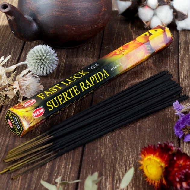 Благовоние Fast Luck Удача Аромапалочки Hem 20 шт/уп 27653-1 – фото ...