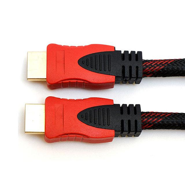 Усиленный кабель HDMI - HDMI 1080p позолоченный в обмотке 10 метров ...