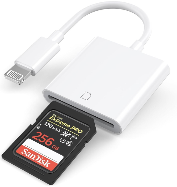 Перехідник для iPhone на SD Card Reader адаптер для iPad на картрідер ...