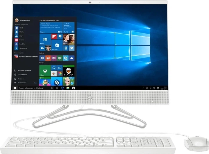 Моноблок HP 205 G4 AIO 21.5I/AMD Athlon/8/1ТБ+256ГБ/W10P Белый (4U5X0ES ...