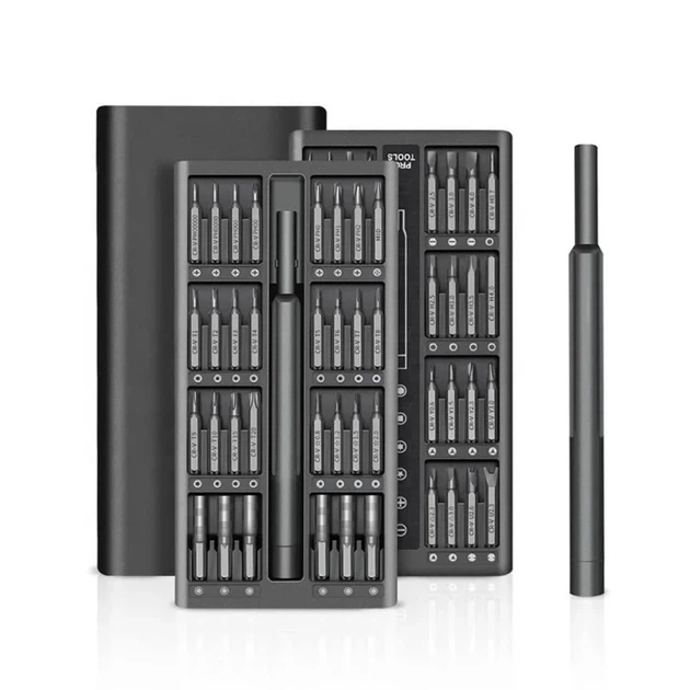 Мини отвертка + набор прецизионных магнитных бит 63 шт. Bodasan (63B1) – фото, отзывы ...