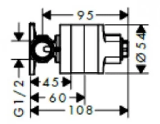 Прихована частина гігієнічного душу HANSGROHE 29235180 – фото, відгуки ...