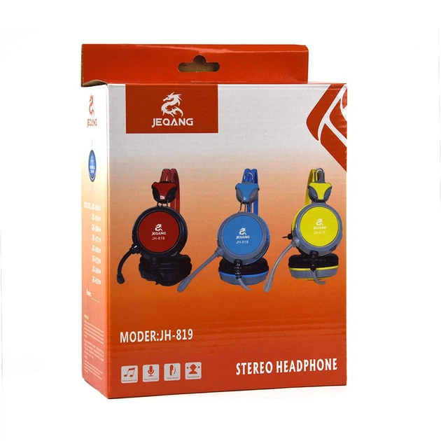 Игровые наушники Jeqang JH-819 Красный купить в интернет-магазине ROZETKA - Игровые наушники ...