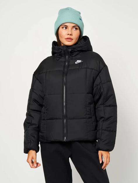 Куртка демисезонная короткая с капюшоном женская Nike Thermo Classic ...