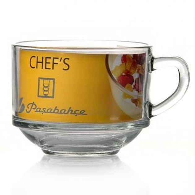 Кружка-бульонница Chefs 630мл стеклянная – купить онлайн на ROZETKA