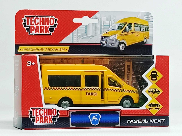 Машинка Технопарк "Газель таксі" жовта SB-18-19-T-WB – іграшки з ...