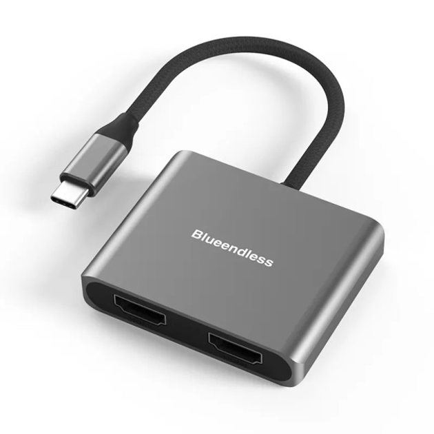 USB-хаб 2-в-1 Type-C to HDMI/HDMI 4K Blueendless BS-HD201 – фото ...